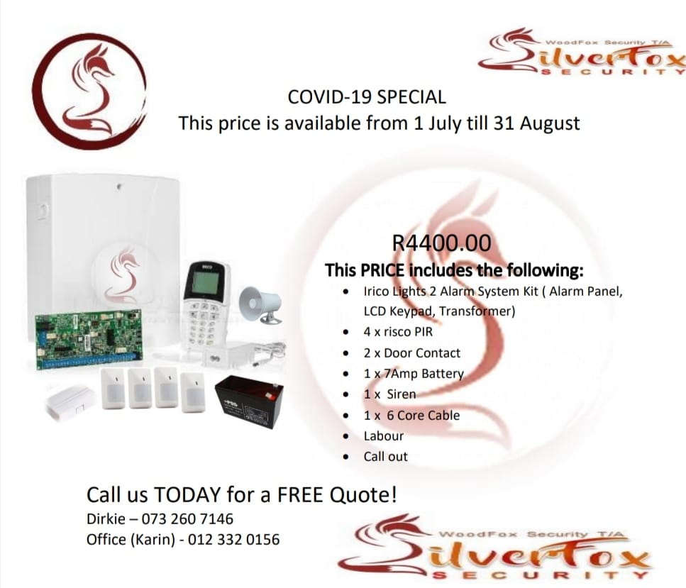 WoodFox Security Trading as SilverFox Security - Specials - alarms security wireless alarms ...